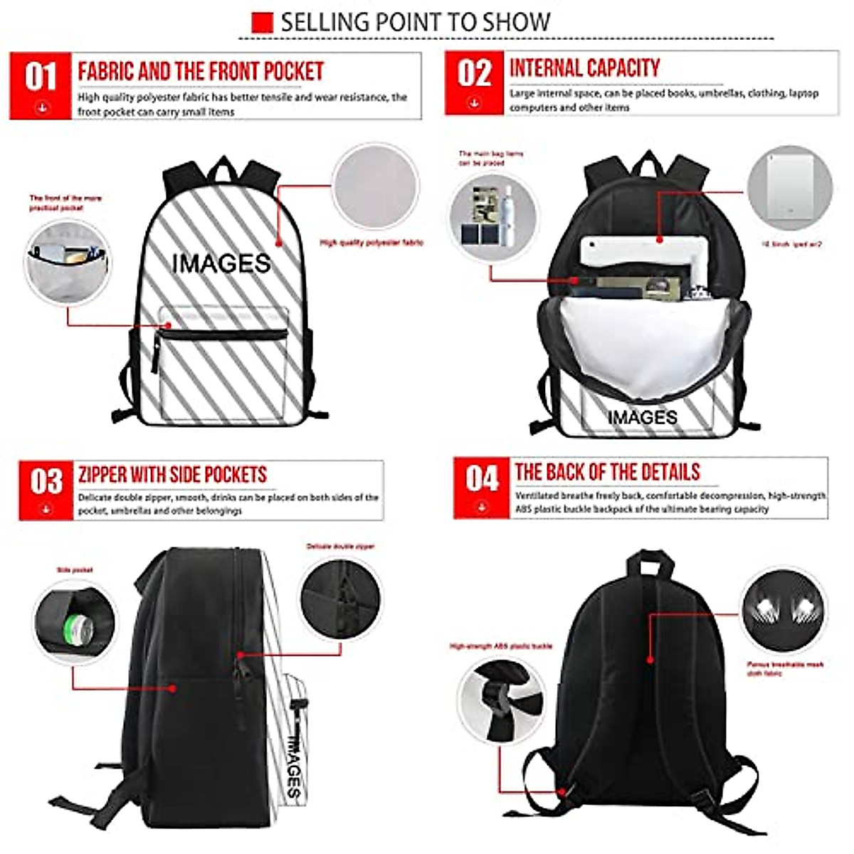 Upetstory Purple Butterfly School Backpack Set Girly Schoolbag for Kids Teen Girls Book Bag Sets with Lunch Box Pencil Purse Primary Preschool Kindergarten Toddler Daypack 3PCS