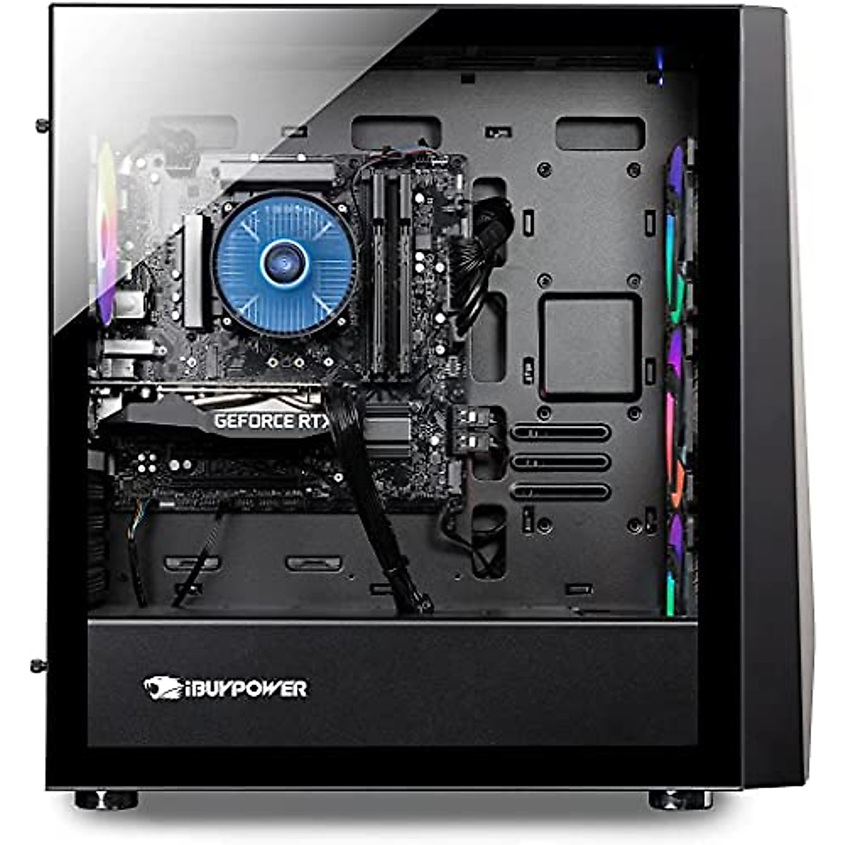 iBUYPOWER Pro Gaming PC Computer Desktop TraceMR 245i (Intel i7 11700F 2.5 GHz, NVIDIA GeForce RTX 2060 12GB, 16GB DDR4, 480 GB SSD + 1 TB HDD, WiFi Ready, VR Ready, Windows 11 Home), Black
