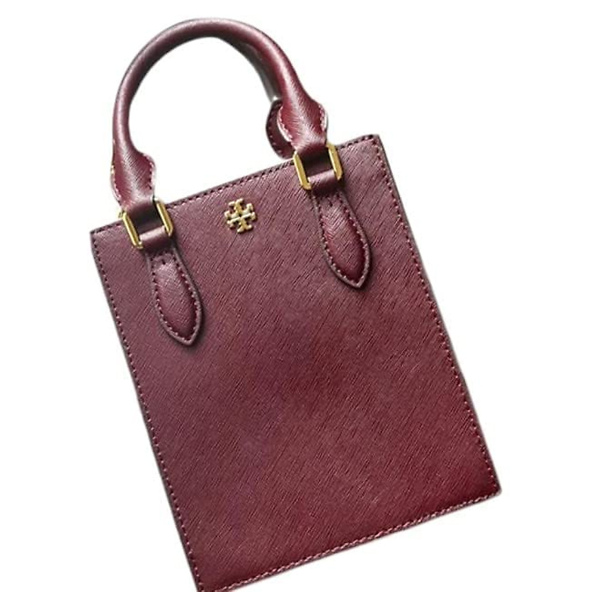 Tory Burch Emerson Mini Shopper Tote (Claret)