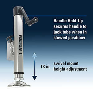 Fulton 1413230134 F2 Swivel Jack with Foot Plate - 2000 lbs.