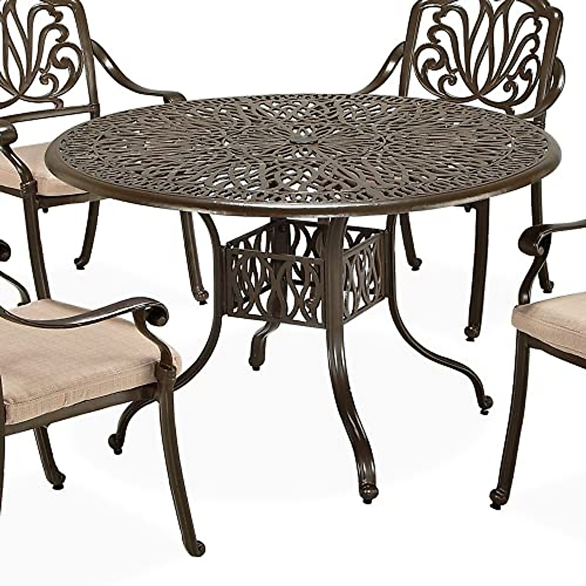 homestyles 6659-32 Outdoor Dining Table, 48Lx48Dx29H, Taupe