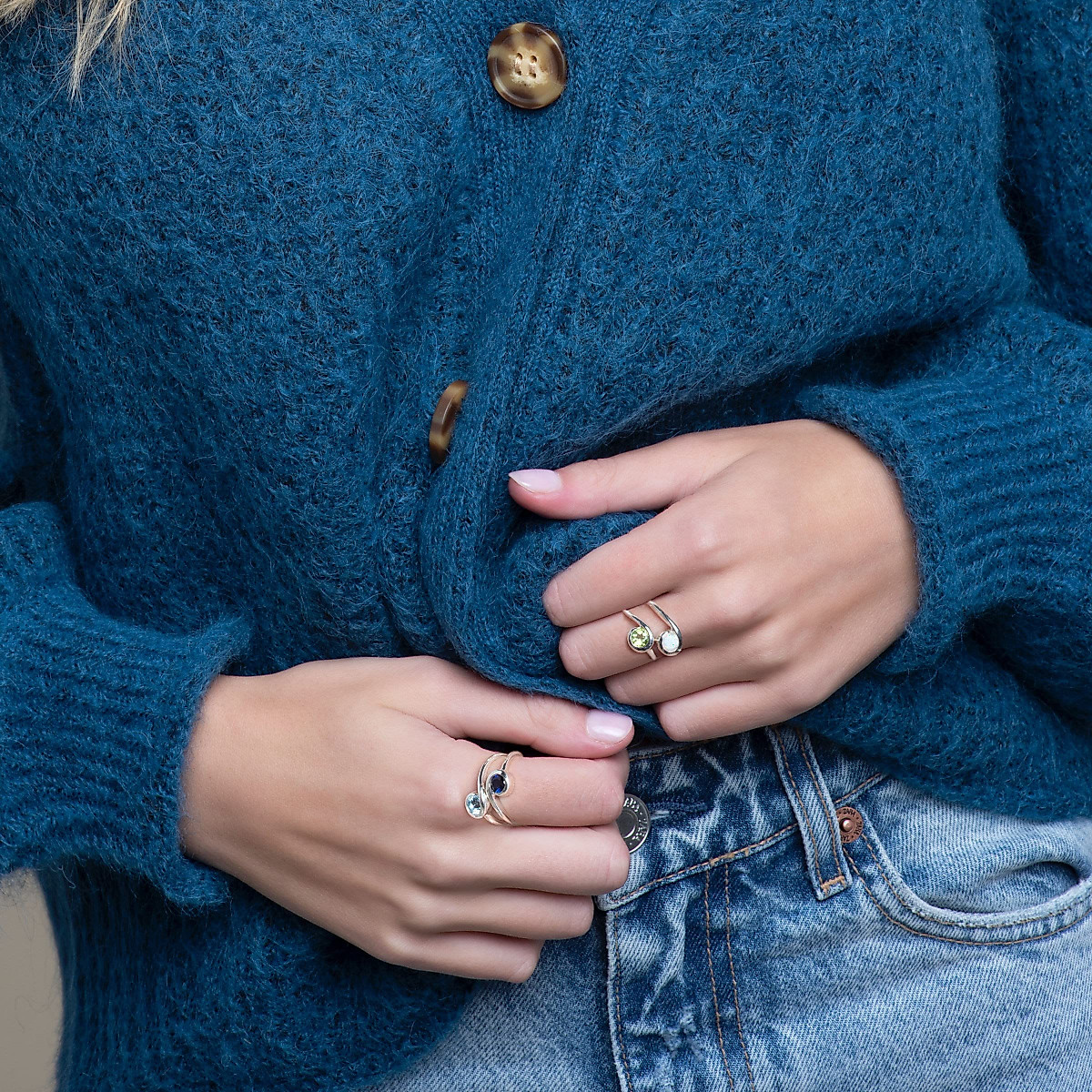 Silpada 'Another Trip Around the Sun' Created Opal Ring in Sterling Silver, Size 8, Size 8