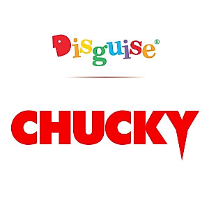 Disguise Chucky Mask, Official Childs Play Mega Mask Chucky Costume Accessory, Child Size Costume Mask with Moving Parts