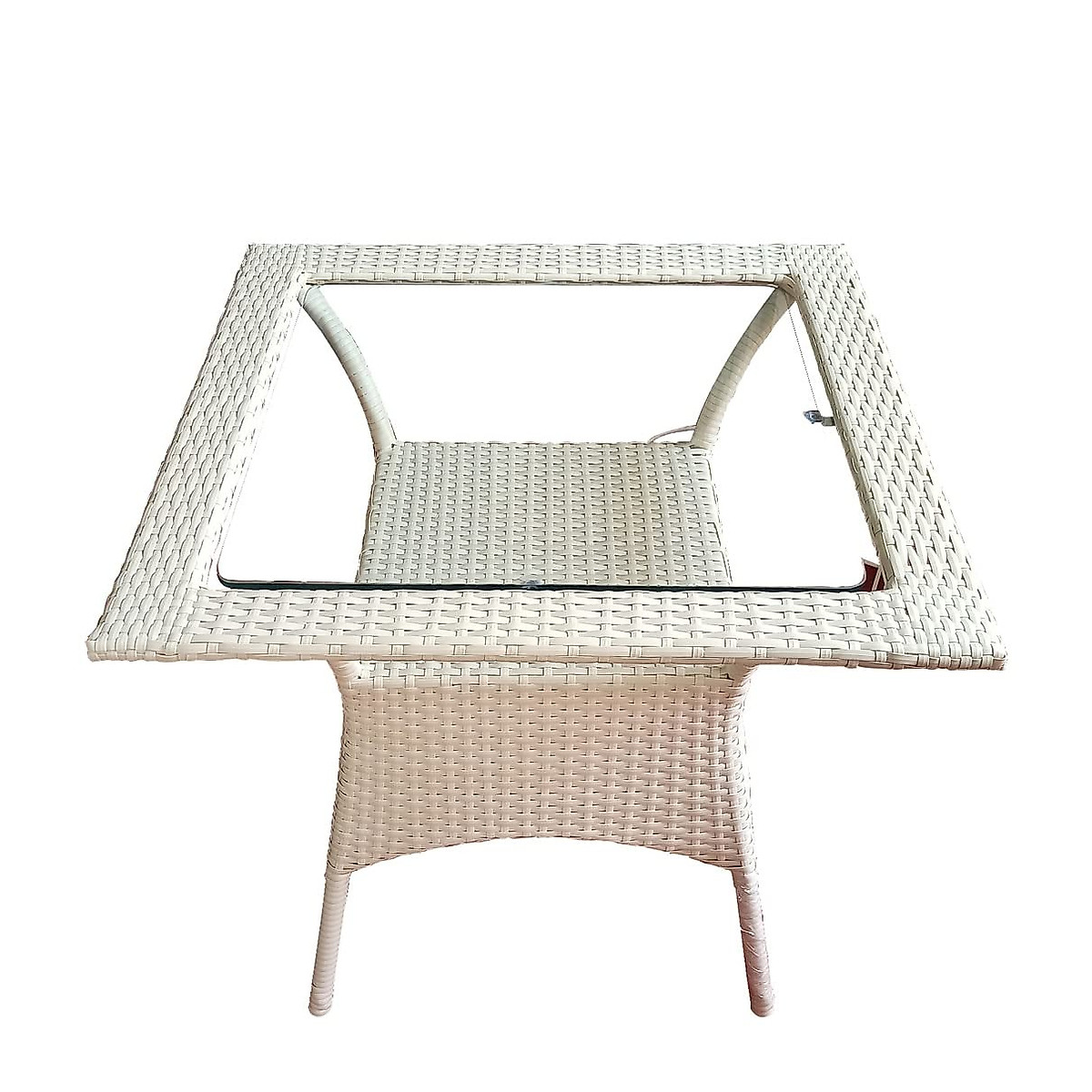 Kid Zone Urban Craft™ D-8 Outdoor Furniture Garden Patio Seating Set 4+1 (4 Chairs, 1 Table Set) Balcony Furniture Coffee Table Set (White) Black 3 Extra Large