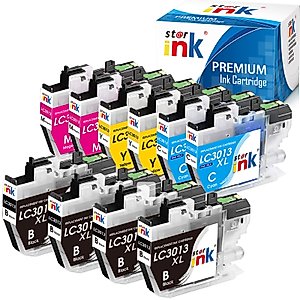 LC3013 LC3011 (10PK)| Replacement for Brother LC3013 Ink cartridges Compatible for Brother MFC-J497DW MFC-J491DW MFC-J690DW MFC-J895DW Printer(4 Black, 2 Cyan, 2 Magenta, 2 Yellow)