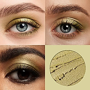 LUXAZA Cream Single Eyeshadow Stick with Blending Brush, Hypoallergenic Eye Shadow Stick Makeup, Pro Waterproof & Long Lasting Eye Brightener Stick,Eyeshadow Pencil Crayon Shimmer #101