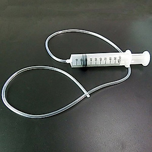 ELYSAID Reusable Large Plastic 100ml Syringe with 120cm (47in) Handy Plastic Tubing