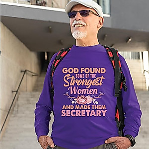 Unique Secretary Gifts for Strong Women Perfect for Gods Chosen Black and Muticolor Unisex Long Sleeve T Shirt