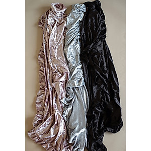 Arlyns Co. Luxury Velvet Baby Blanket 38 x 48 Inch, Cozy Velvet Baby Blankets for Baby & Nursery Decor (Midnight)