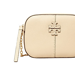 Tory Burch Women's Mcgraw Camera Bag, Brie, Off White, One Size