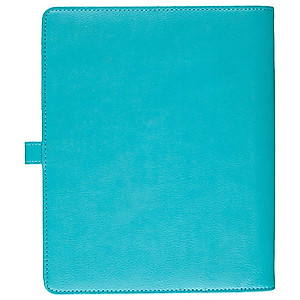 AT-A-GLANCE, Undated, 5-1/2" x 8-1/2", Desk Size, 7-Ring, Faux Leather Fashion, Teal (DR1118-040-42)