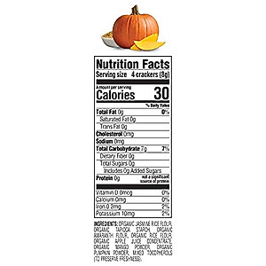 Happy Baby Organics Baby Snacks, Gentle Teething Crackers, Gluten Free & Vegan, Mango & Pumpkin, 12 Count (Pack of 6)