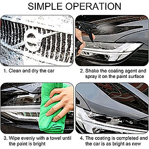 Car Scratch Repair Nano Spray, Car Nano Repairing Spray, Polishing Nano Coating Agent, Fast Repairing Scratch Spray - Scratch Removal For All Car Body (250ML-1PC)