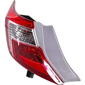 Evan Fischer Driver Side, Outer Tail Light Compatible with 2012-2014 Toyota Camry - TO2804114