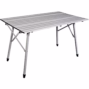 Camp Chef Mesa Aluminum Camp Table - Portable, Collapsible Camping Table for Outdoor & Camping Gear - Adjustable Table Height (27"-39")