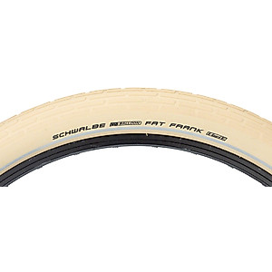 SCHWALBE - Fat Frank Cruiser and Road Wire Clincher Bike Tire | 26 x 2.35 | Active Line | Crème/Reflective