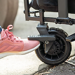 WHITSUNDAY Collapsible Folding Garden Outdoor Park Utility Wagon Picnic Camping Cart with 8“ Bearing Fat Wheel and Brake (Standard Size(Plus+) 8" Wheels with Tailgate (Beige)