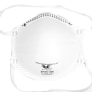 FANGTIAN N95 Respirator NIOSH Certified N95 Particulate Respirators Face Mask (Pack of 20, Size M/L, Model FT-N058 / Approval Number TC-84A-7863), White
