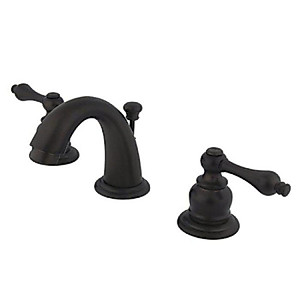 Elements of Design EB915AL Magellan Two Handle 4" to 8" Mini Widespread Lavatory Faucet with Pop-up, Oil Rubbed Bronze