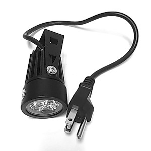 LemonBest® 2 pcs Bright Outdoor Landscape LED Lighting Mini Lawn Light Lamps with 110V AC Power Plug for Garden Path Courtyard Spot Light Soft Warm White