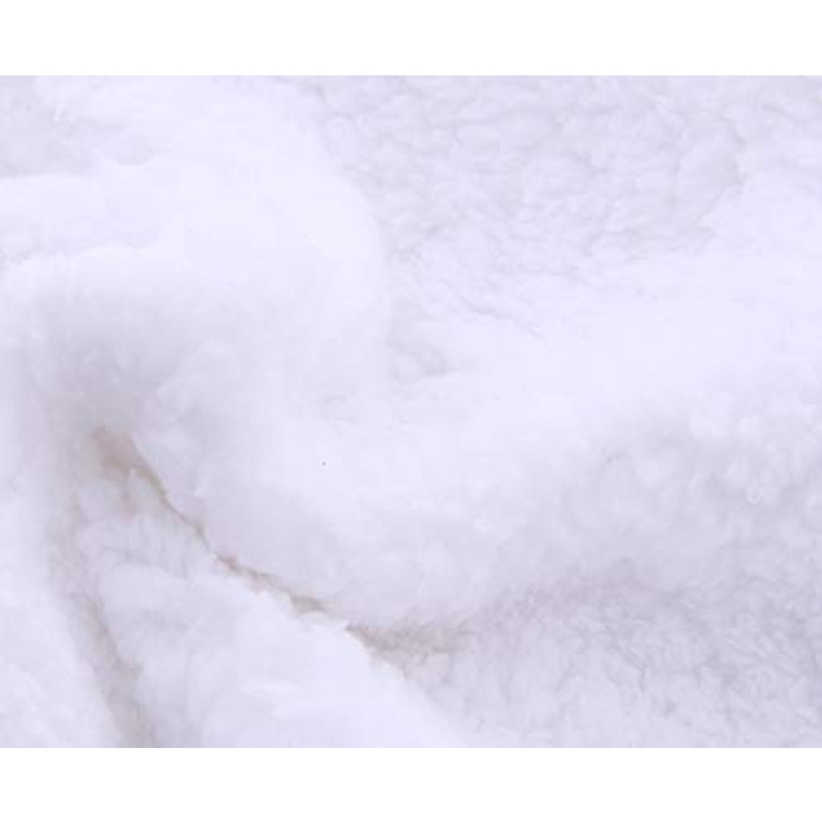 Spotted Play 2 Pack Sherpa Baby Swaddle Blanket - Ultra Soft Plush for Infants 0-6 Months | Receiving Swaddling Wrap - Ideal Newborn Registry and Toddler Boy Accessories | Nursery Blankets - White