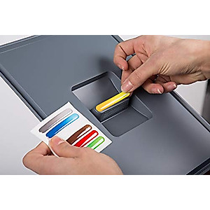 Elletipi Ecofil PF01 34A1 Removable Separate Recycling Bin for Base, Grey, 23 x 45 x 36 cm