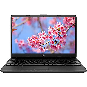 HP Notebook 15 15.6-inch Laptop - Intel Celeron N4020 Processor - 8GB DDR4 Memory - 128GB SSD - Webcam - Type-C - RJ-45 - HDMI - Windows 10 Home (Renewed)
