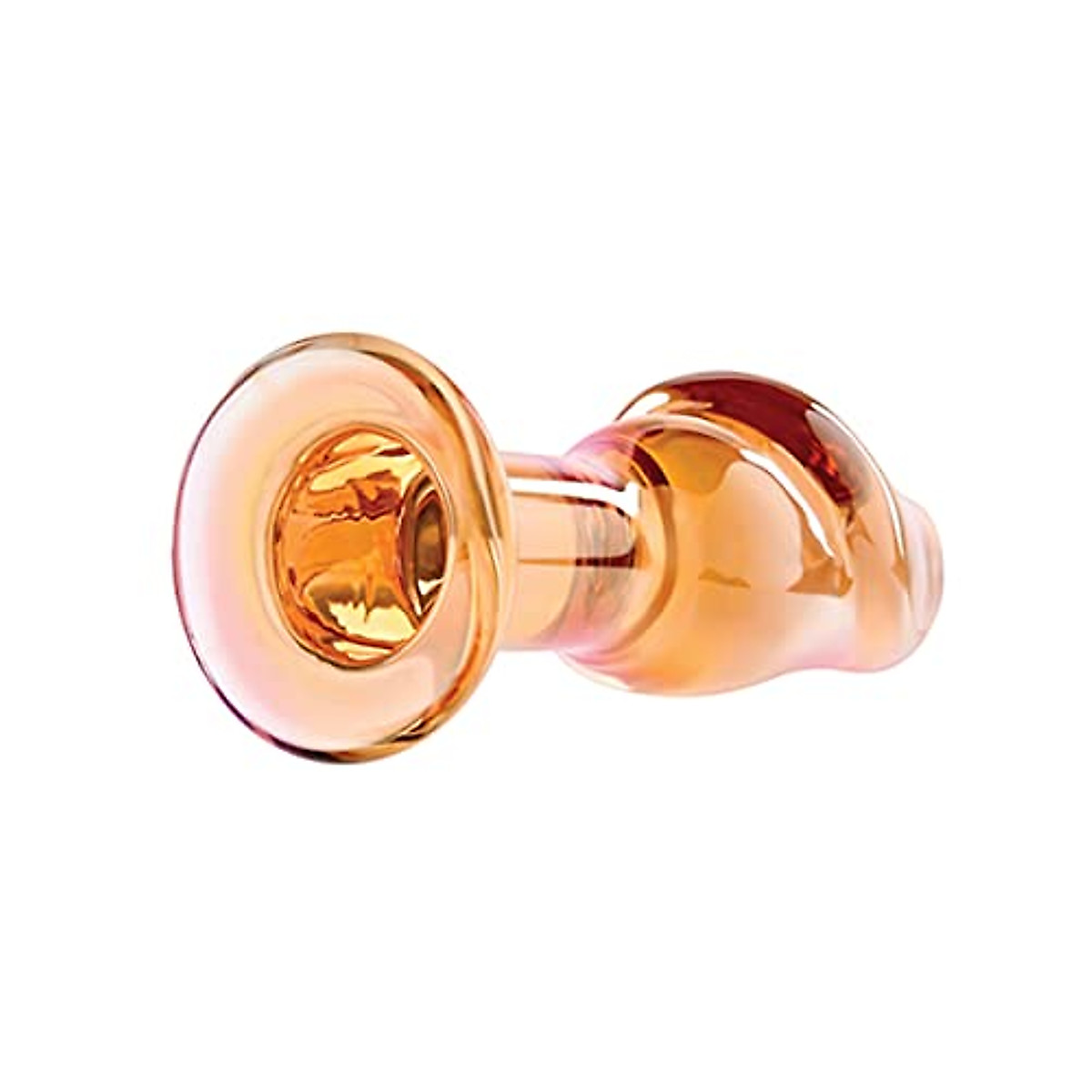 Gender X - Just The Tip Glass Plug - Iridescent Gold, Red, Orange