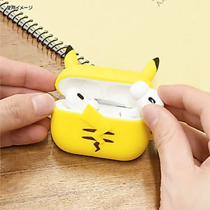Gourmandise Pikachu POKE-810A Silicone Case Compatible with Pokemon AirPods Pro (2nd Generation)