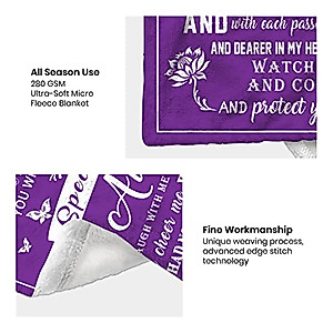 OLWJIFZT Aunt Blanket Gifts, to My Special Aunt Throw Blanket, Birthday Gifts for Auntie from Niece Nephew, Best Aunt Ever Blanket 60"x50" Christmas Aunt Blankets