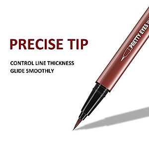 Boobeen Liquid Eyeliner Pen, Matte Eye Liner with Precision Tip, Long Lasting Eyeliner Pencil for Bold Eye Makeup, Glides on Smoothly