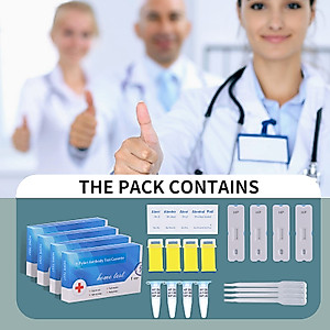 H. Pylori，Helicobacter Pylori Detection kit, 10-15 Minutes of Quick Home Testing, The Result is Highly Accurate, Easy to use and Read ，4 Tests Included