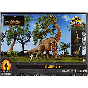 Mattel Jurassic World Mattel Jurassic Park Hammond Collection Action Figure, Brachiosaurus Dinosaur Toy, 30th Anniversary Collectible