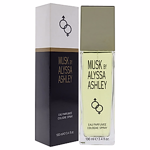 Alyssa Ashley Musk - Perfume for Men and Women with Citrus and Sicilian Bergamot - Long Lasting - Womens Fragrances - 3.4 oz Cologne Spray