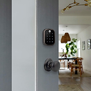 Yale Assure Lock SL, Wi-Fi Smart Lock with Cambridge Knob - Works with the Yale Access App, Amazon Alexa, Google Assistant, HomeKit, Phillips Hue and Samsung SmartThings, Oil Rubbed Bronze