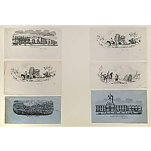 [Group of six lithographic vignettes of scenes in and around Buenos Aires]