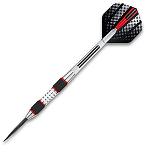 RED DRAGON Evos Tungsten Steeltip Darts Set - 28g with Flights, Stems and Wallet