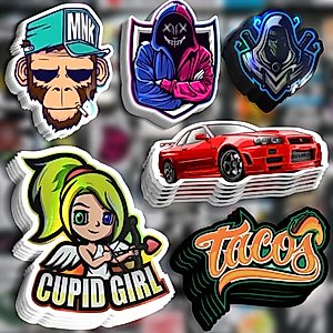 VulgrCo Custom Design Your Own Personalized Labels Stickers Decals Text Name Image Photo 120 Pack