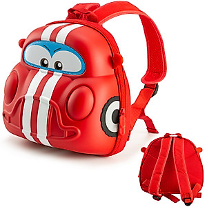 Kiddietotes Car Backpack for Boys and Children – Three Color Options of Cars Backpack for Toddlers – Perfect for Daycare, Preschool, Kindergarten, and Elementary School