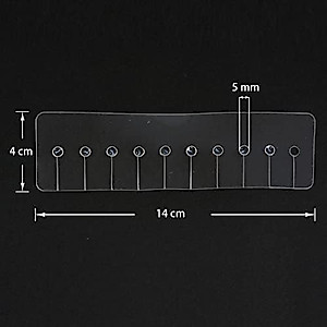 Heat Shield Guards for Hair Extension Multi Hole Shield Spacers Fusion Glue Protector Templates with Hook Pulling Needle for Hair Extensions (10 Pieces)