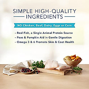 Blue Buffalo Basics Skin & Stomach Care Grain Free, Natural Indoor Adult Dry Cat Food, Fish & Potato 11-lb