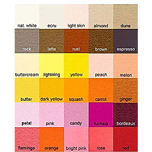 100% Merino Wool Craft Felt - Black (8" x12" Piece)