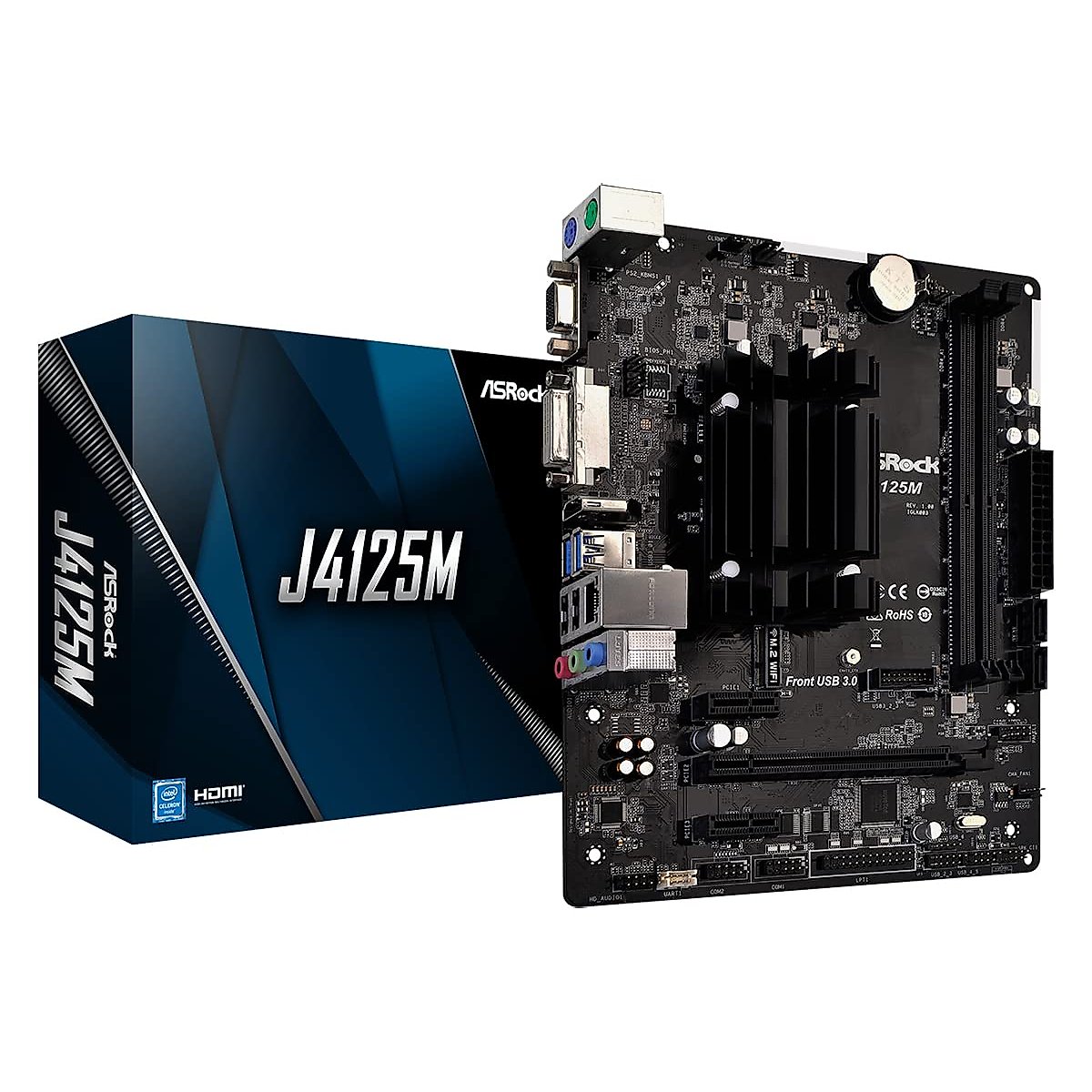 ASRock J4125M Intel® Quad-Core Processor J4125 (Up to 2.7 GHz) Motherboard