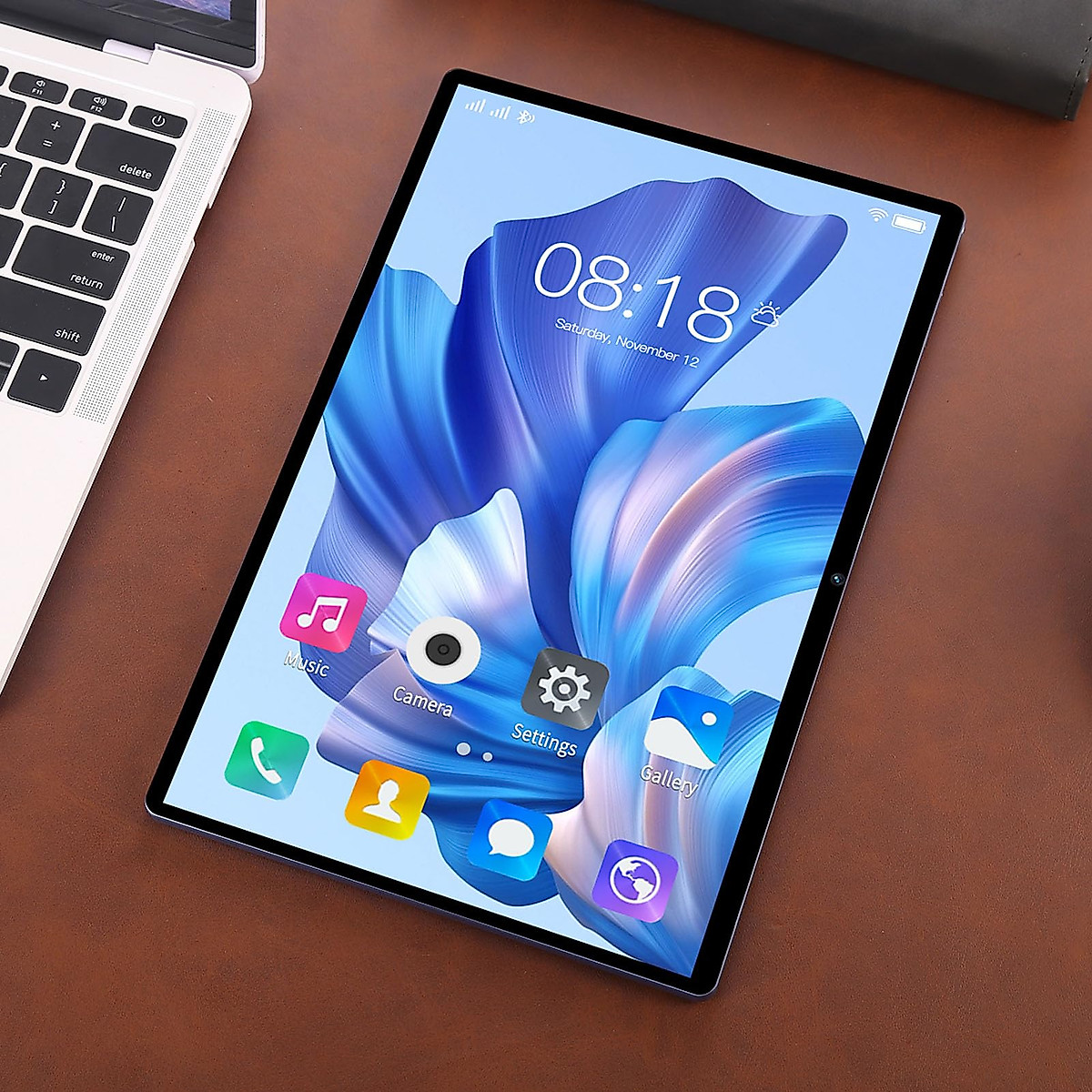 Gugxiom 10.1 Inch Tablet, 5G WiFi Tablet, 8GB RAM 128GB ROM, Dual SIM, Dual Standby, Dual Camera, 3200x1440 Resolution, Android 11 Support, for Home Office (Blue)