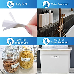 Oozmas Replacement for Dymo Letra tag 1/2 Inch x 13 Feet Refill White Plastic Label Maker Refills Tape, 12mm x 4m for 91331 LetraTag Label Maker 200B LT100H LT100T QX50, 3-Pack