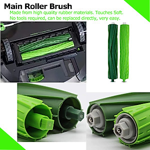 Replacement Parts for iRobot Roomba i3 i3+ i4 i4+ i6 i6+ i7 i7+ i8 i8+ E5 E6 E7 j7 (7150) j7+ (7550) I,E,J Series Vacuum Cleaner, Roller Brushes, Filters,Edge Sweeping Brushes Replacement Kits (2+3+3)