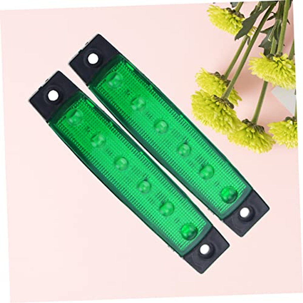 VICASKY Trailer Taillight 2pcs 6 Lights 12v Small Lights Taillight The Width Light Side Lights Truck Green Truck Indicators Signal Lights Light Lamp Side Marker