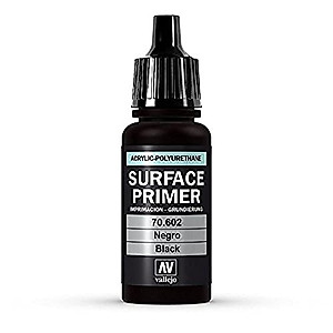 Vallejo Acrylic Polyurethane, 17ml, Black Primer