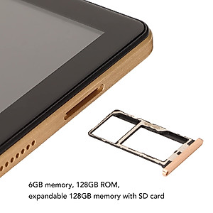 4G Calling Tablet, 10.1 Inch Tablet USB C Charging Port 10.1in IPS HD Screen 6GB RAM 128GB ROM 2.0Ghz Octa Core 5GWIFI with 4 Speakers for 11.0 (US Plug)