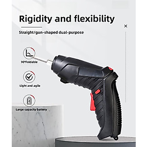 Wireless Rechargeable Electric Screwdriver, Multifunctional Precision Screwdriver Tool Set Of 14 Pieces, Torque 3.5~4.55, With LED Light And USB Charging Cable